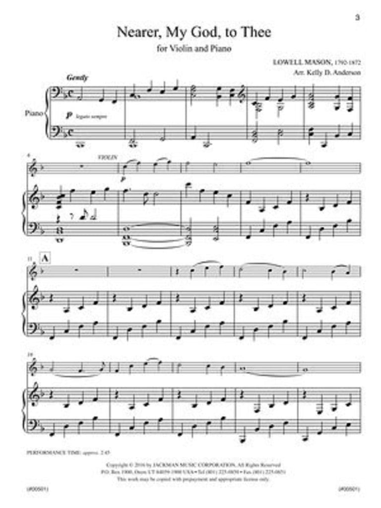 Nearer, My God, to Thee - Violin Solo — Jackman Music