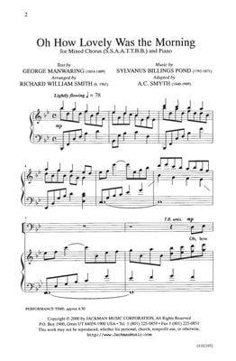 Oh How Lovely Was the Morning (Conference Edition) - SSATTBB — Jackman ...