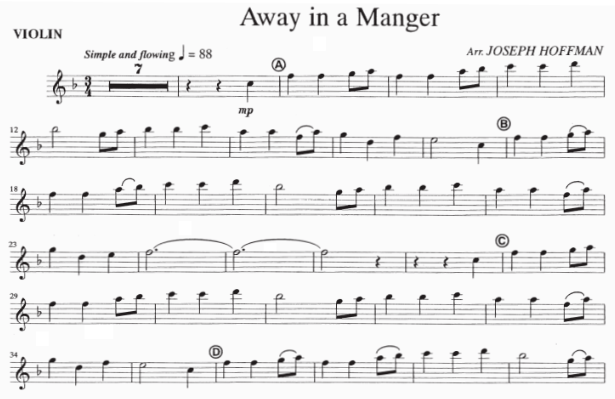 Away in a Manger - Violin Solo — Jackman Music