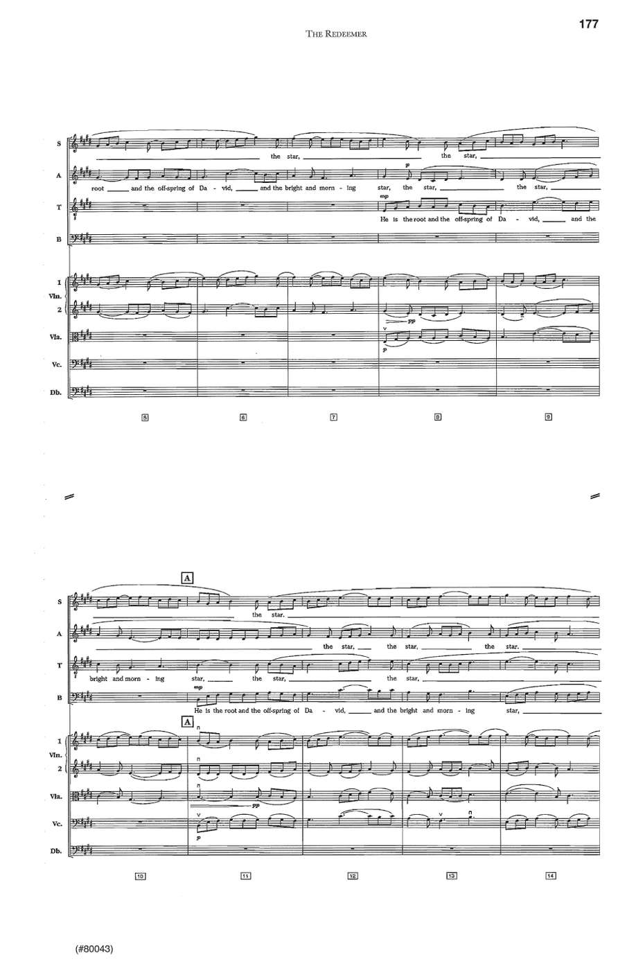 He Is the Root and the Offspring of David - Score and Orchestral Parts ...