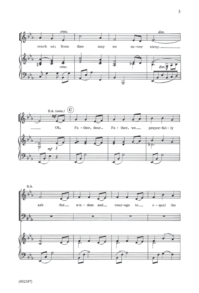 Oh, Father, Dear Father - SATB — Jackman Music