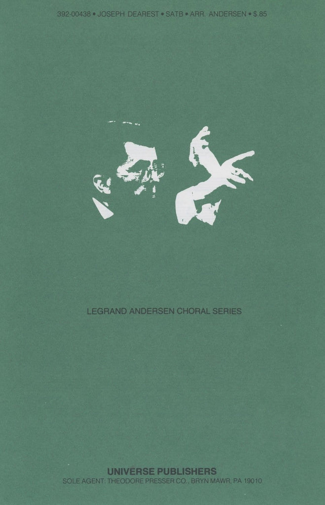 Joseph Dearest Joseph Mine - SATB - Andersen — Jackman Music