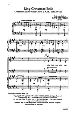 Ring Christmas Bells This Happy Morn - SATB — Jackman Music